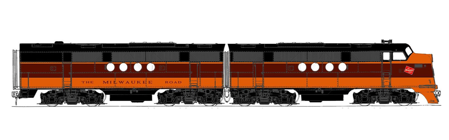 SUNSET MODELS 3RD RAIL EMC(EMD) FT A&B POWERED MILWAUKEE ROAD - 3 – Old ...