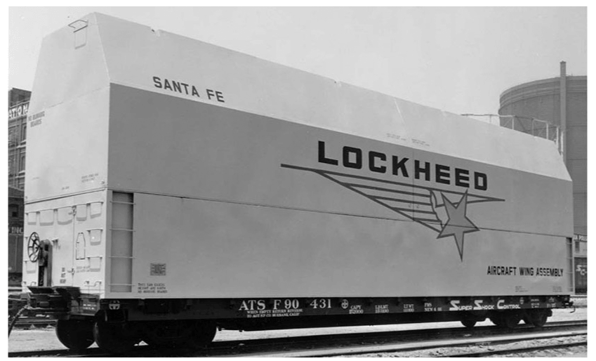 BOEING SKYBOX FLAT CARS LOCKHEED - 3 RAIL – Old Engine House